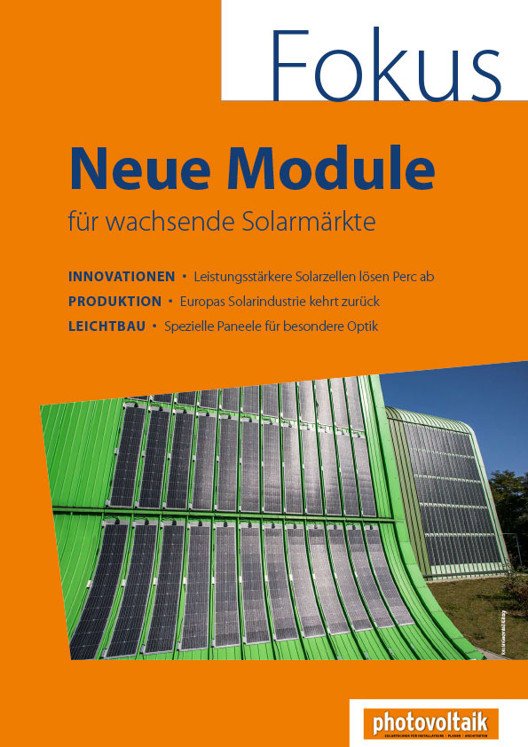 PV FOKUS Solarmodule, PV4-2023 - Neue Zellen und Module: Mehr Leistung ...