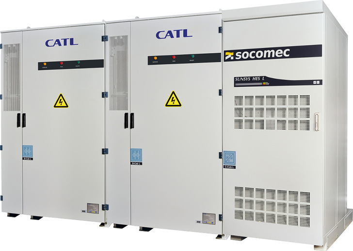 Socomec - Outdoorspeicher fürs Gewerbe und die Industrie